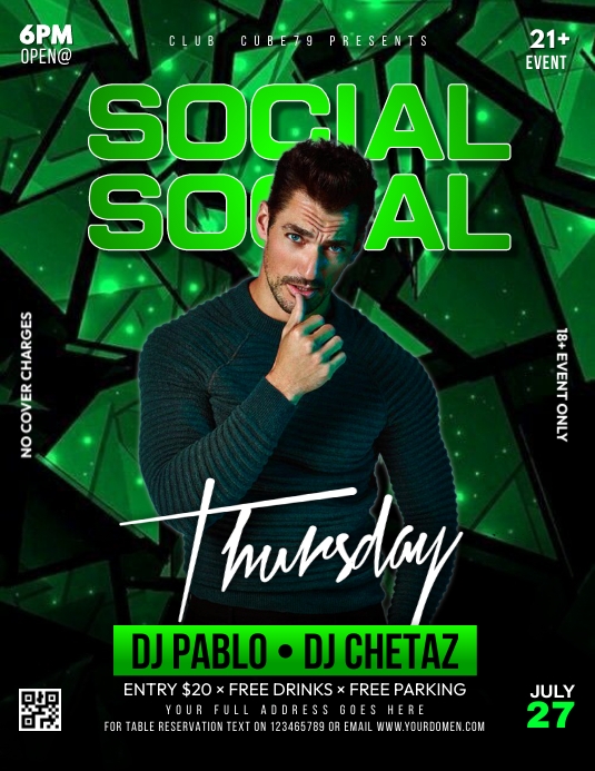 Social Thursday Templat | PosterMyWall