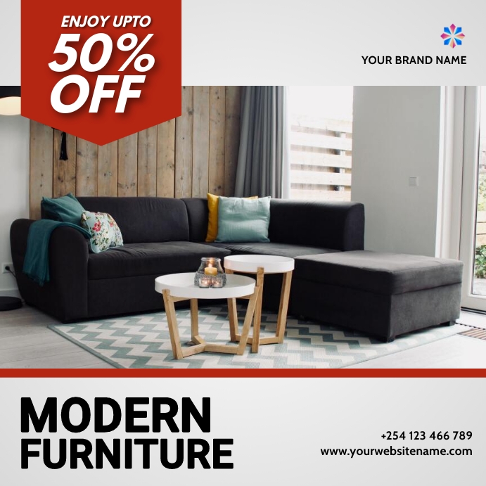 Plantilla de Sofá Silla Moderno Muebles Venta Plantilla | PosterMyWall