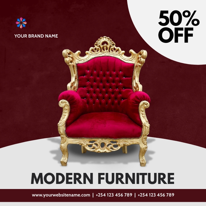 Plantilla de Sofá Silla Moderno Muebles Venta Plantilla | PosterMyWall