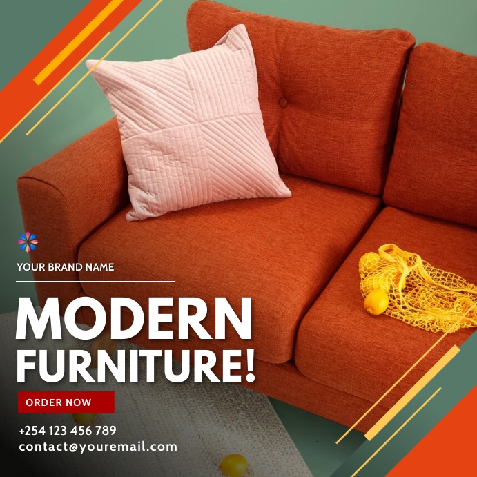 Plantilla de Sofá Silla Moderno Muebles Venta Plantilla | PosterMyWall