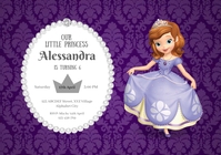 Sofia the First Birthday Invitation Template | PosterMyWall