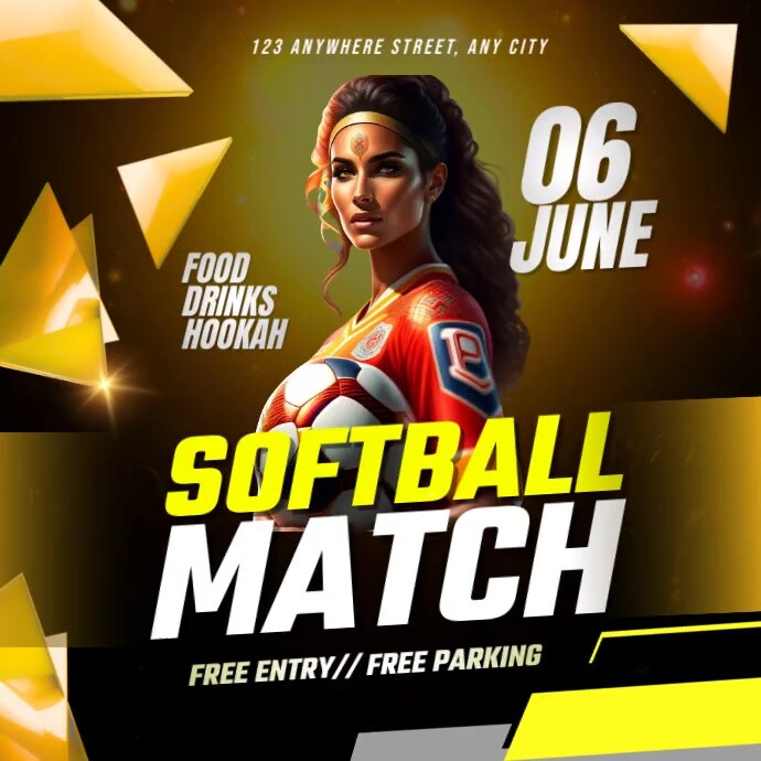 softball flyers Template | PosterMyWall