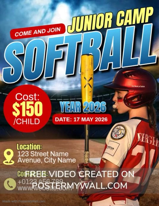 Copy of Softball Junior Camp | PosterMyWall