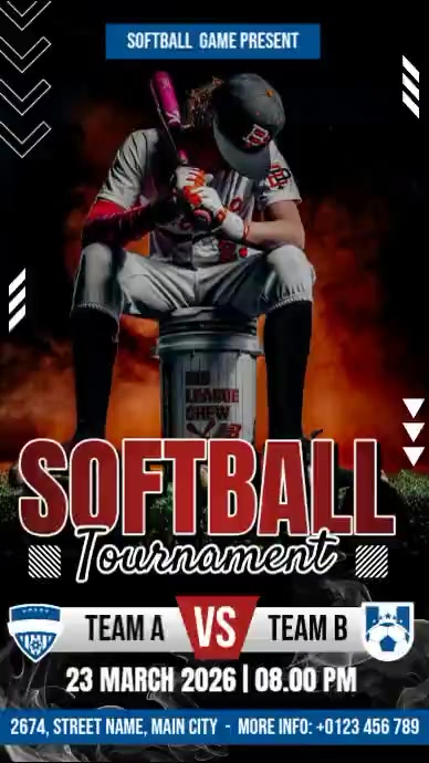 Plantilla de Softball Tournament | PosterMyWall