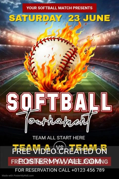 Softball Tournament Template | PosterMyWall