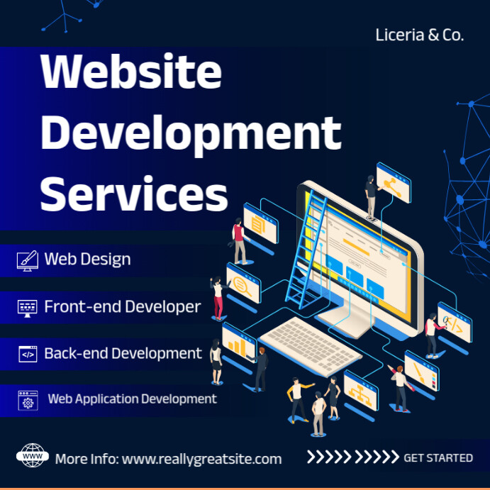 software development digital solutions online business Template | PosterMyWall