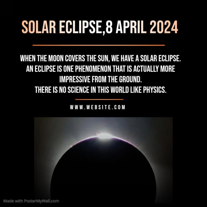 Copy of Solar eclipse | PosterMyWall