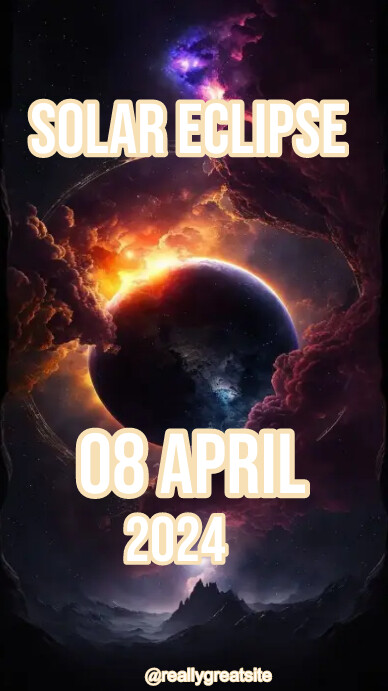 Solar Eclipse Instagram Store Modelo | PosterMyWall
