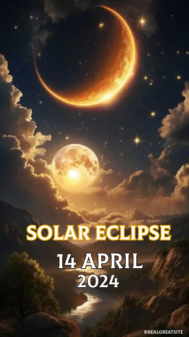 Solar eclipse Instagram story 2024 Template | PosterMyWall