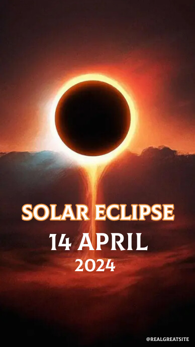 Solar eclipse Instagram story 2024 Template | PosterMyWall