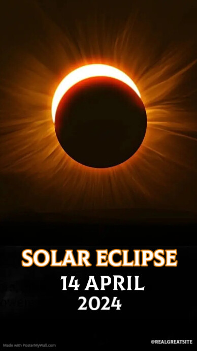 Solar eclipse instagram story template 2024 เทมเพลต | PosterMyWall