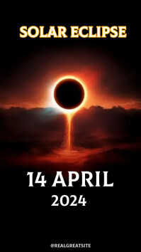 Solar eclipse Instagram story 2024 Template | PosterMyWall