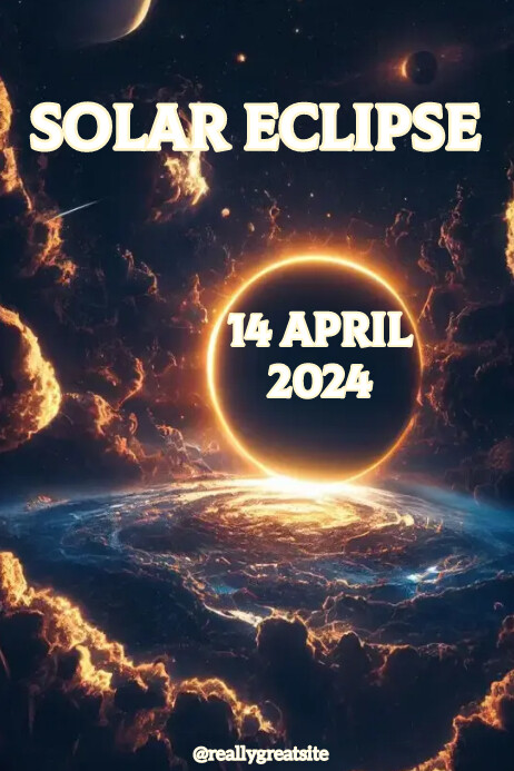 Solar Eclipse Poster Design Template | PosterMyWall