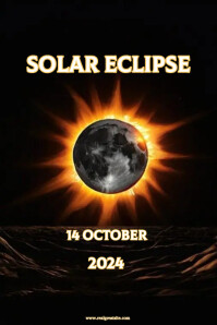 Solar Eclipse Poster Design Template | PosterMyWall