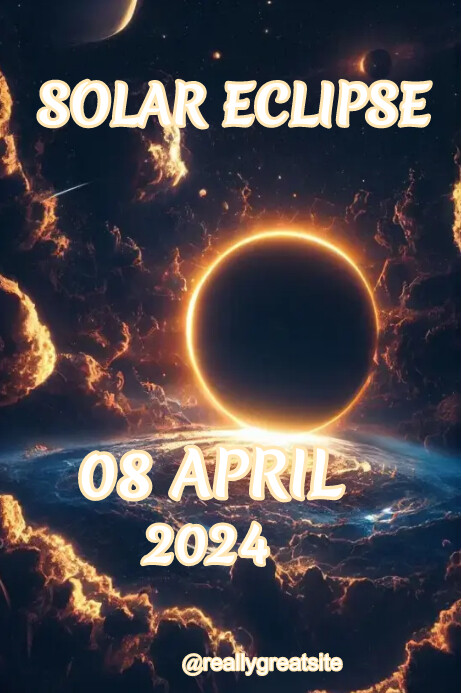 Solar Eclipse Poster Design Template | PosterMyWall