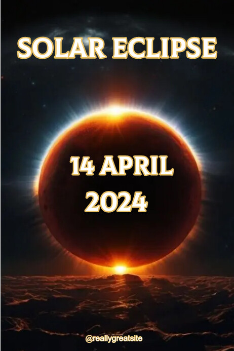 Solar Eclipse Poster Design Template | PosterMyWall