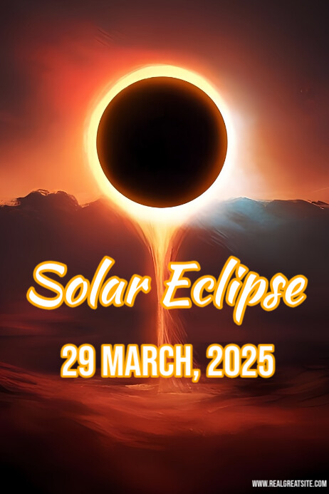 Plantilla de Solar eclipse template 2025 | PosterMyWall