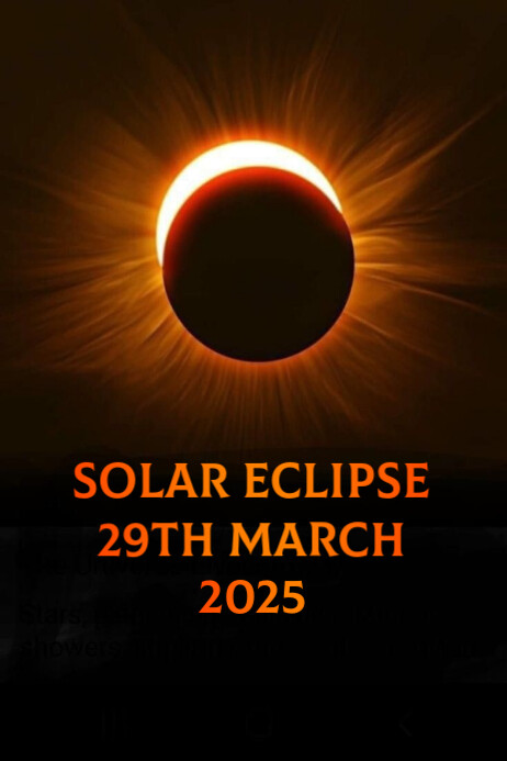 Plantilla de Solar Eclipse Template 2025 | PosterMyWall