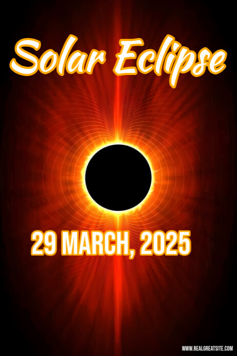 Solar eclipse template 2025 | PosterMyWall