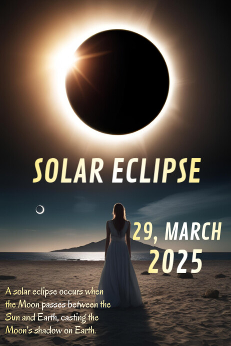 Solar eclipse template 2025 | PosterMyWall