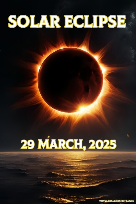 Solar eclipse template 2025 | PosterMyWall