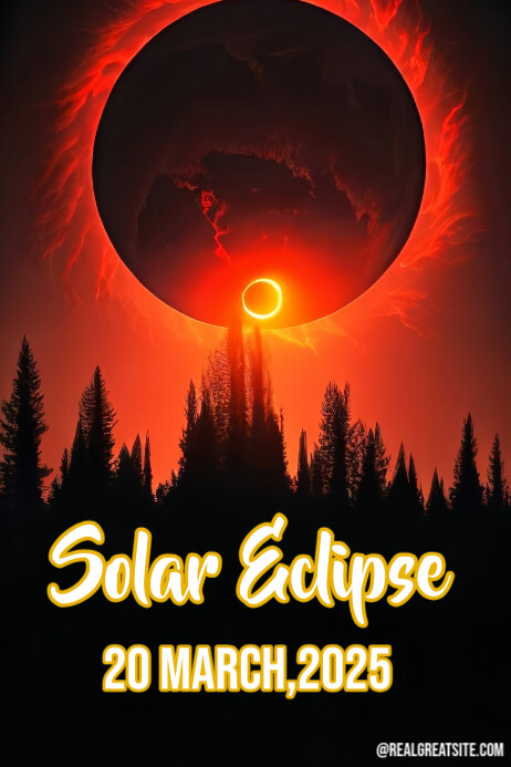 Solar eclipse template 2025 | PosterMyWall