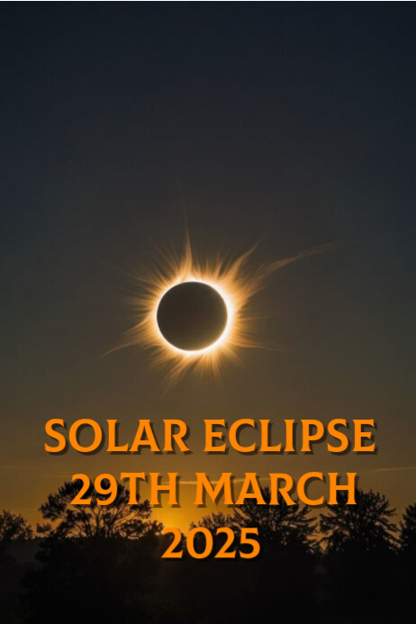 Modèle Solar Eclipse Template 2025 | PosterMyWall
