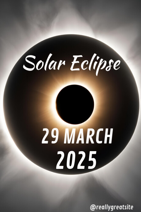 Modèle Solar eclipse template 2025 | PosterMyWall