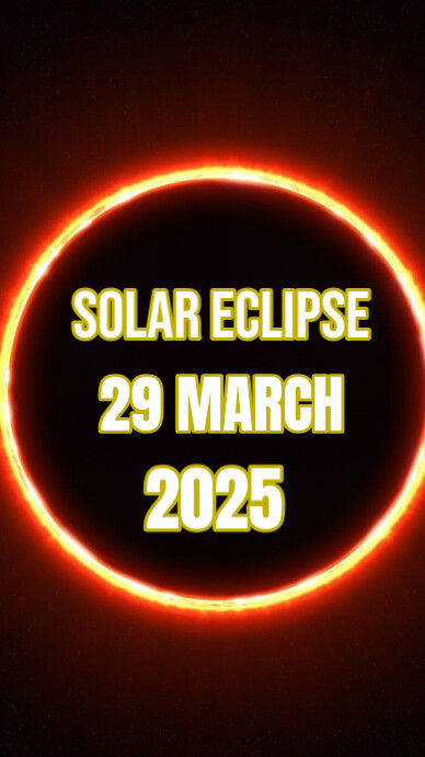 Solar eclipse template 2025 | PosterMyWall