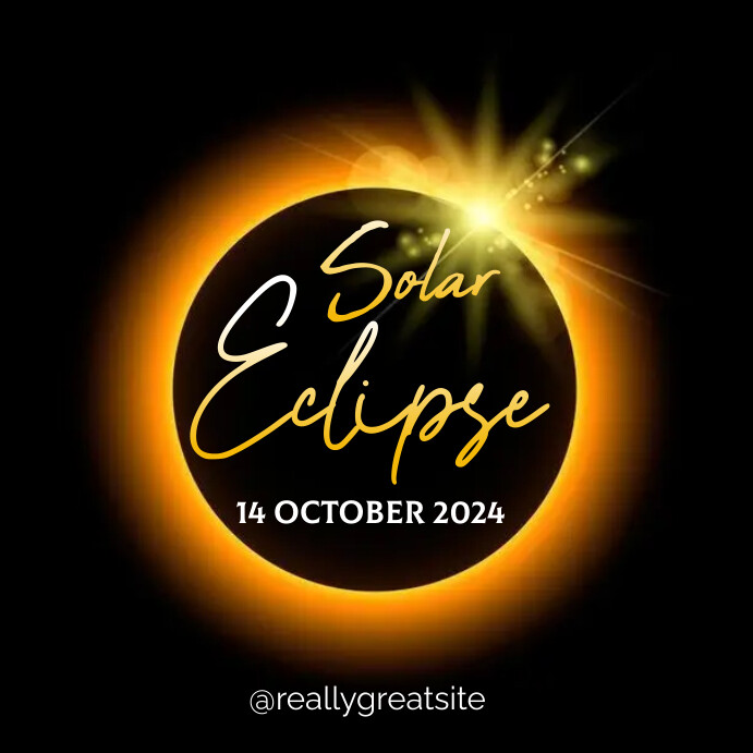 Plantilla de Solar Eclipse Templates Instagram Post | PosterMyWall