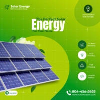 solar energy post template yellow color | PosterMyWall