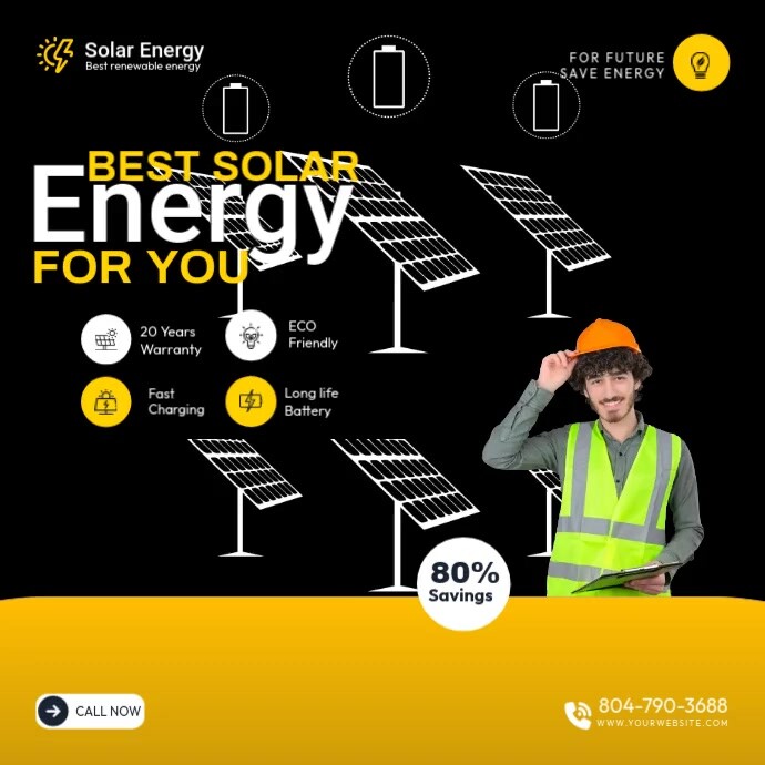 Copy of Solar energy ad template design | PosterMyWall