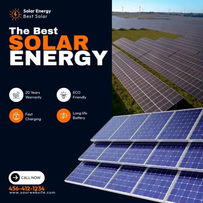 solar energy ads poster template เทมเพลต | PosterMyWall