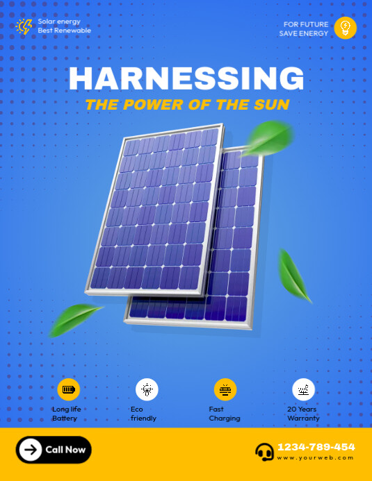 solar energy ads poster template | PosterMyWall