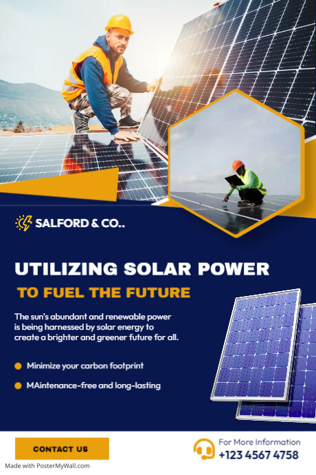 solar energy ads poster template | PosterMyWall