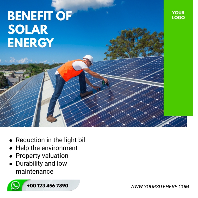 Solar energy benefit Template | PosterMyWall