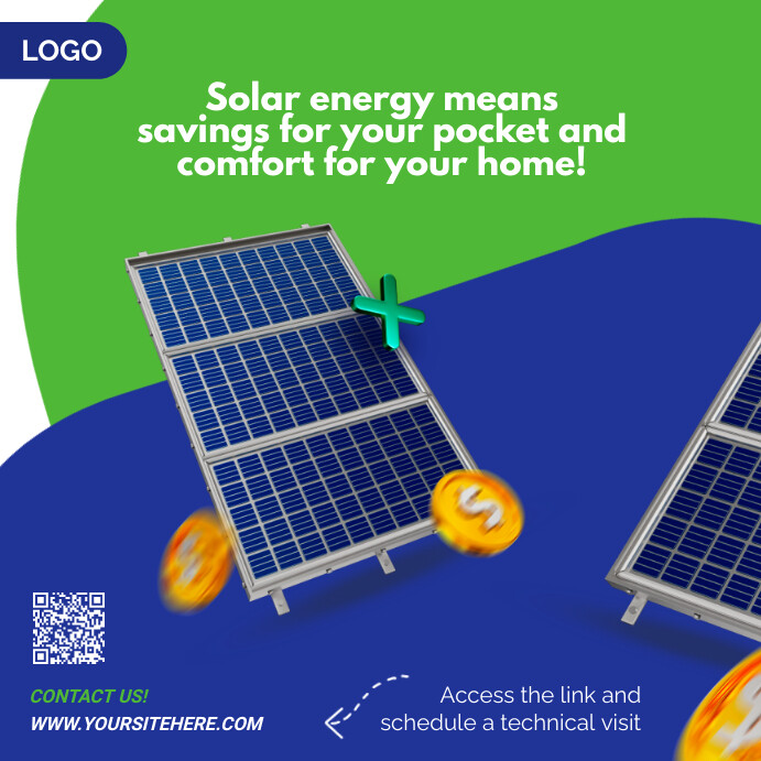 solar energy comfort home Template | PosterMyWall