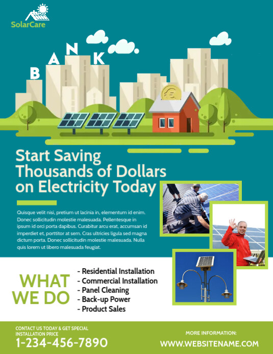 Solar Energy Company Flyer Template | PosterMyWall