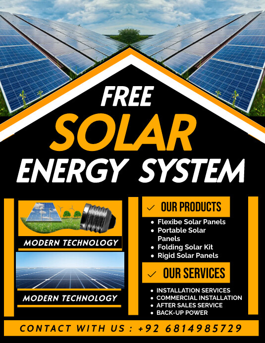 solar energy flyer Template | PosterMyWall