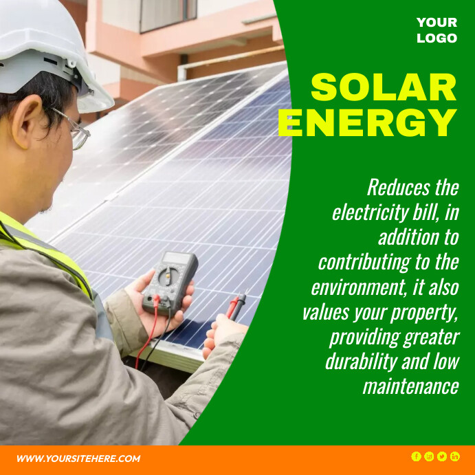 solar energy Instagram post Template | PosterMyWall
