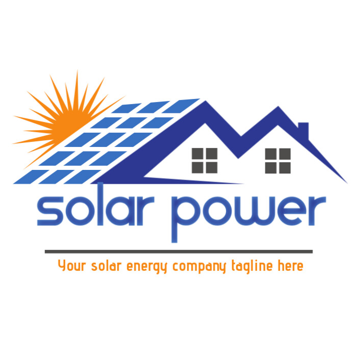 Copy of solar energy logo solar electricity logo brand logo company ...