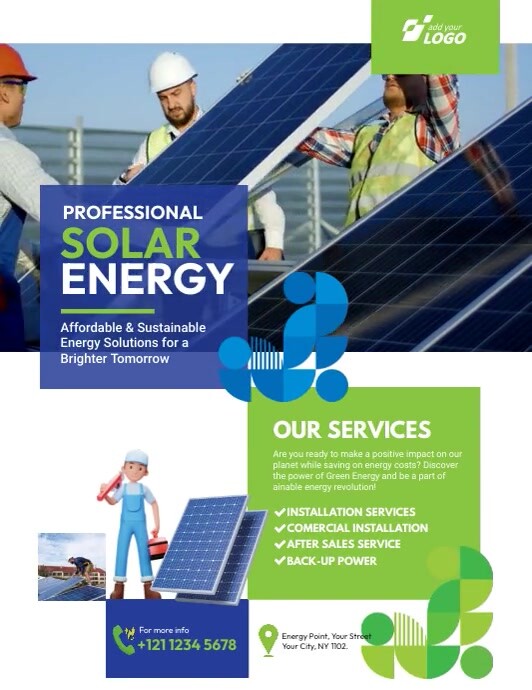 Copy of Solar Energy Poster Template for Green Energy and Solar Panel ...