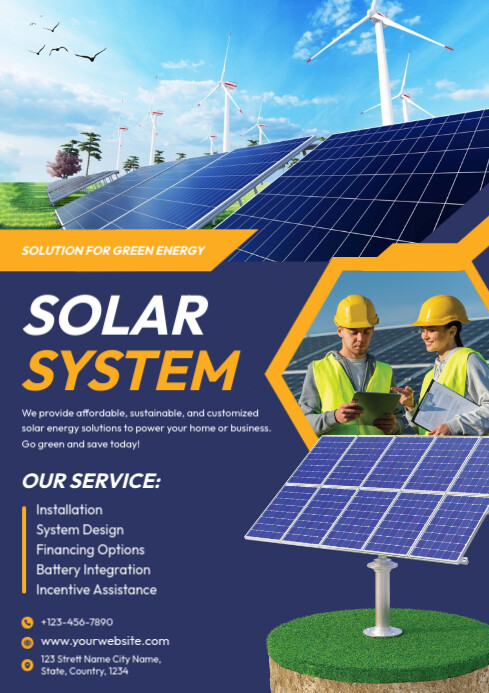 Copy of Solar Energy System Flyer | PosterMyWall