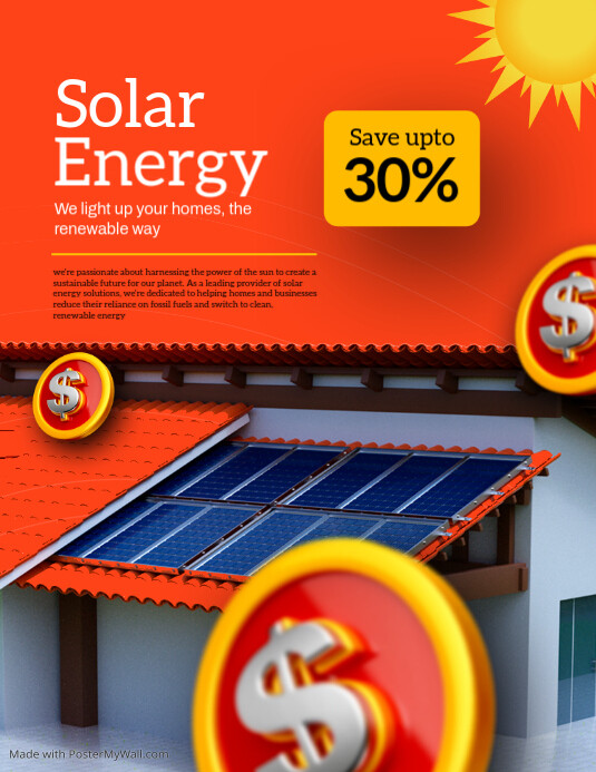 solar enery installation Template | PosterMyWall