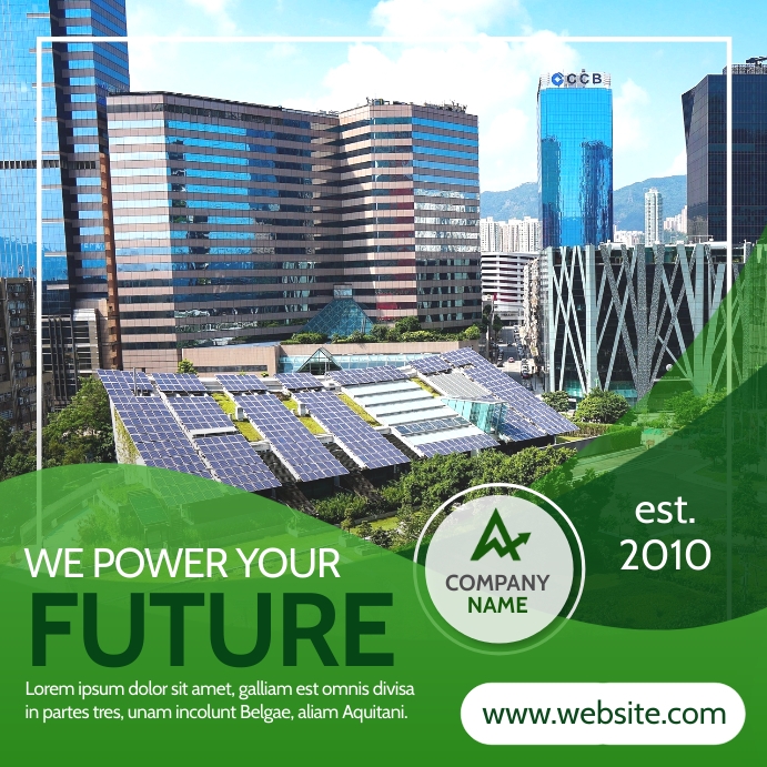 solar panel company advertisement instagram p Template | PosterMyWall