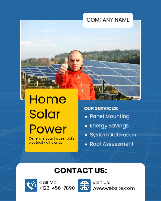 Plantilla de Solar Panel Installation Servic Instagram Portrait ...
