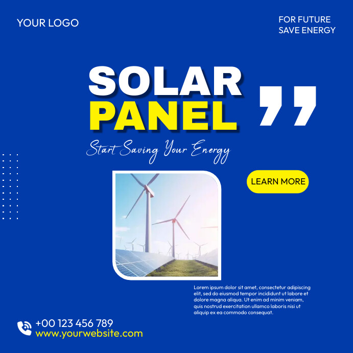 Plantilla de Solar panel social media template | PosterMyWall