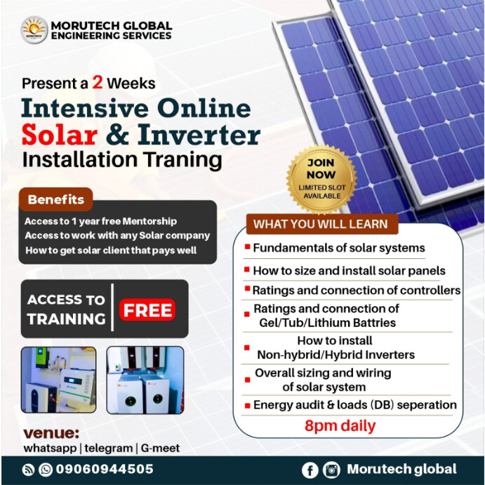 solar panel training Template | PosterMyWall