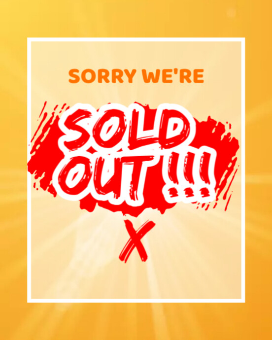 Plantilla de sold out | PosterMyWall