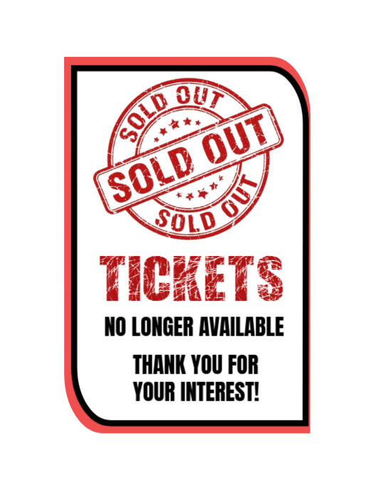 Sold out Template | PosterMyWall